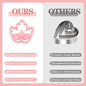 Jartian Leaf Shape Cutters Set, 10 PCS Clay Earring Cutters for Jewelry Making Supplies, Polymer Clay Tools with Earring Clip and Earring Hook