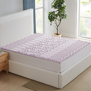 Moonear Memory Foam Mattress Topper - Full Size Dual Layer 4 Inch Cooling Mattress Topper 2 Inch Gel Memory Foam Plus 2 Inch Pillow Top Bed Mattress Topper Cover Support Mattress Pad for Back Pain