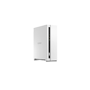 QNAP TS-133-US 1 Bay Affordable Desktop NAS with ARM Cortex-A55 Quad-core Processor and 2 GB DDR4 RAM (Diskless)