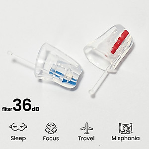 EARasers Noise Cancelling Earplugs - Reusable Soft Silicone Noise Reduction Peace And Quiet Ear plugs For Concerts, Musicians, Djs, Drummers, Motorcycles, Dentists, Work – 36dB Peak Reduction (Medium)