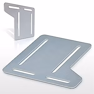 Ronin Factory Bed Frame Brackets Adapter for Headboard Extra Heavy Duty, Set of 2 Brackets with Hardware Modification Plate