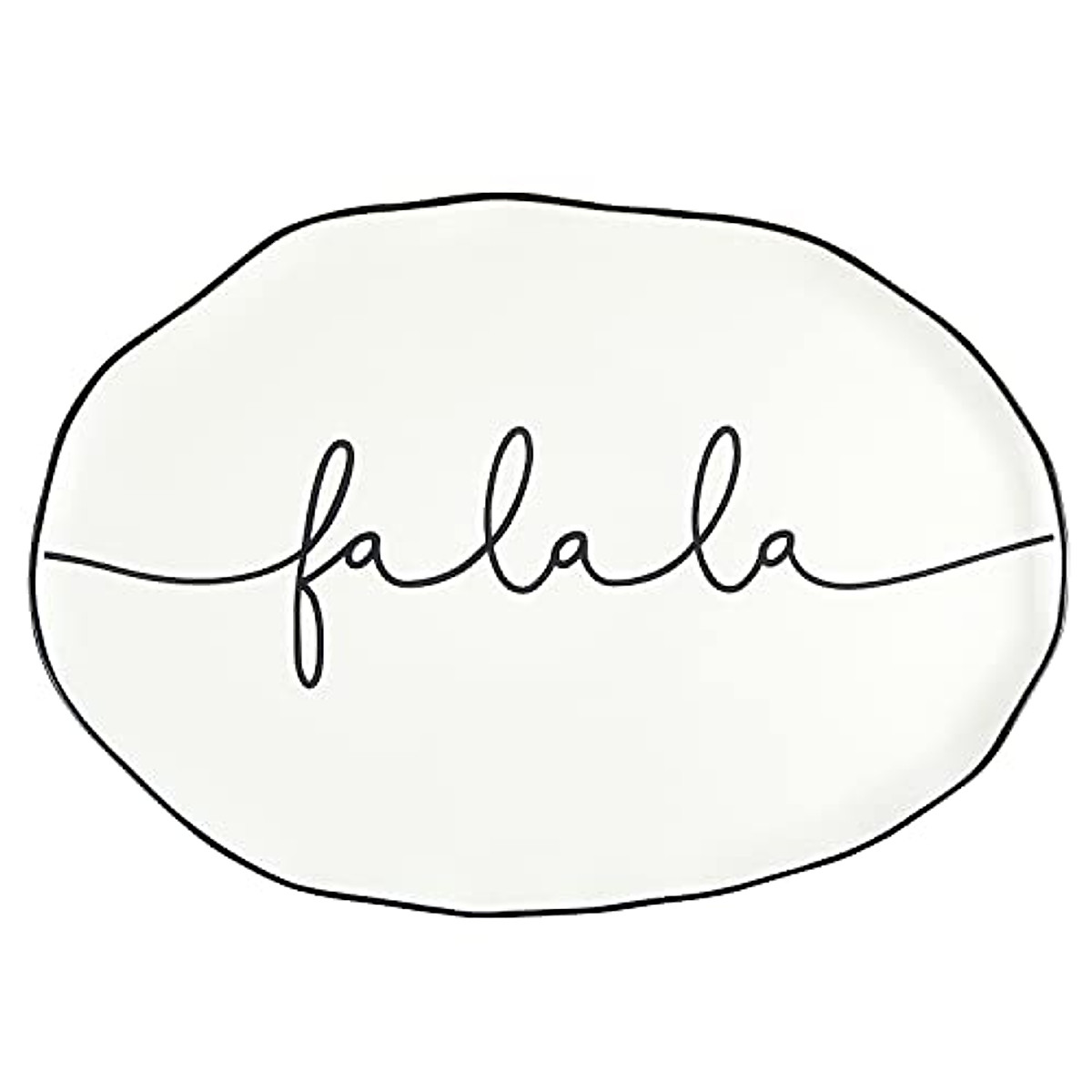 Santa Barbara Design Studio Holiday Ceramic Serving Platter, 14 x 10-Inch, Fa La La