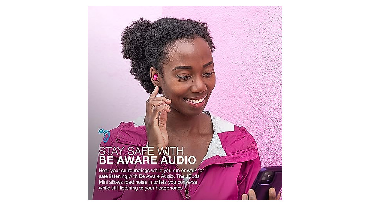 JLab JBuds Mini True Wireless Earbuds Pink | Compact & Powerful