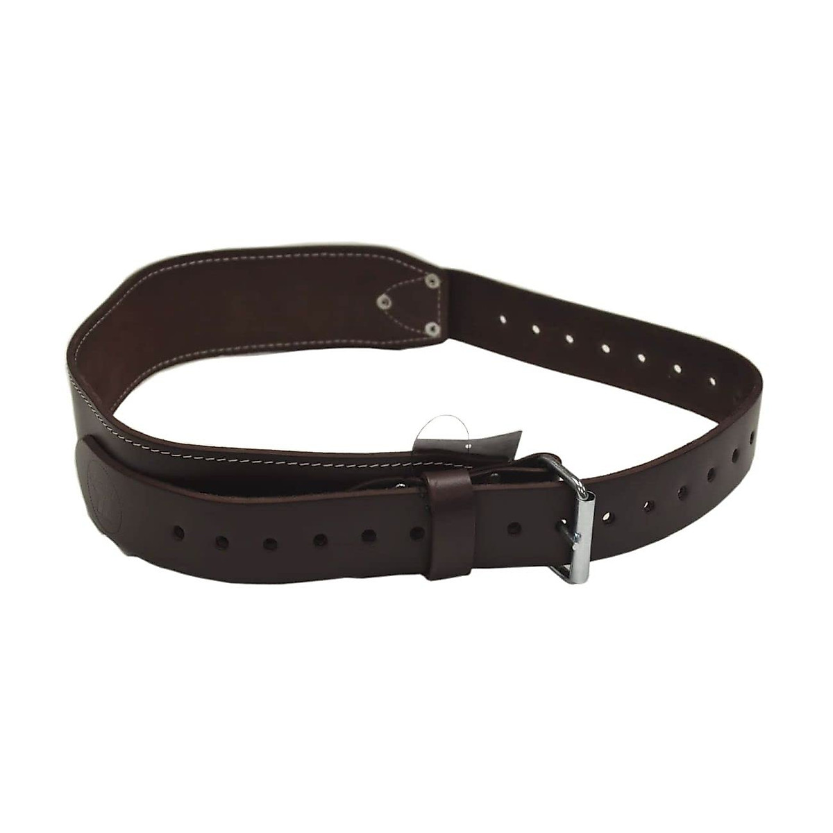 Zeluga 20-176 3in. Heavy Duty Ranger Style Leather Work Belt, Brown