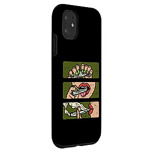 iPhone 11 Rolling Weed Joint Smoking 420 THC Pot Smoker Women Gift Case