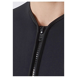 Micosuza Unisex Wetsuit Vest Top Premium Neoprene 3mm Sleeveless Front Zipper for Diving Surfing Swimming Snorkeling