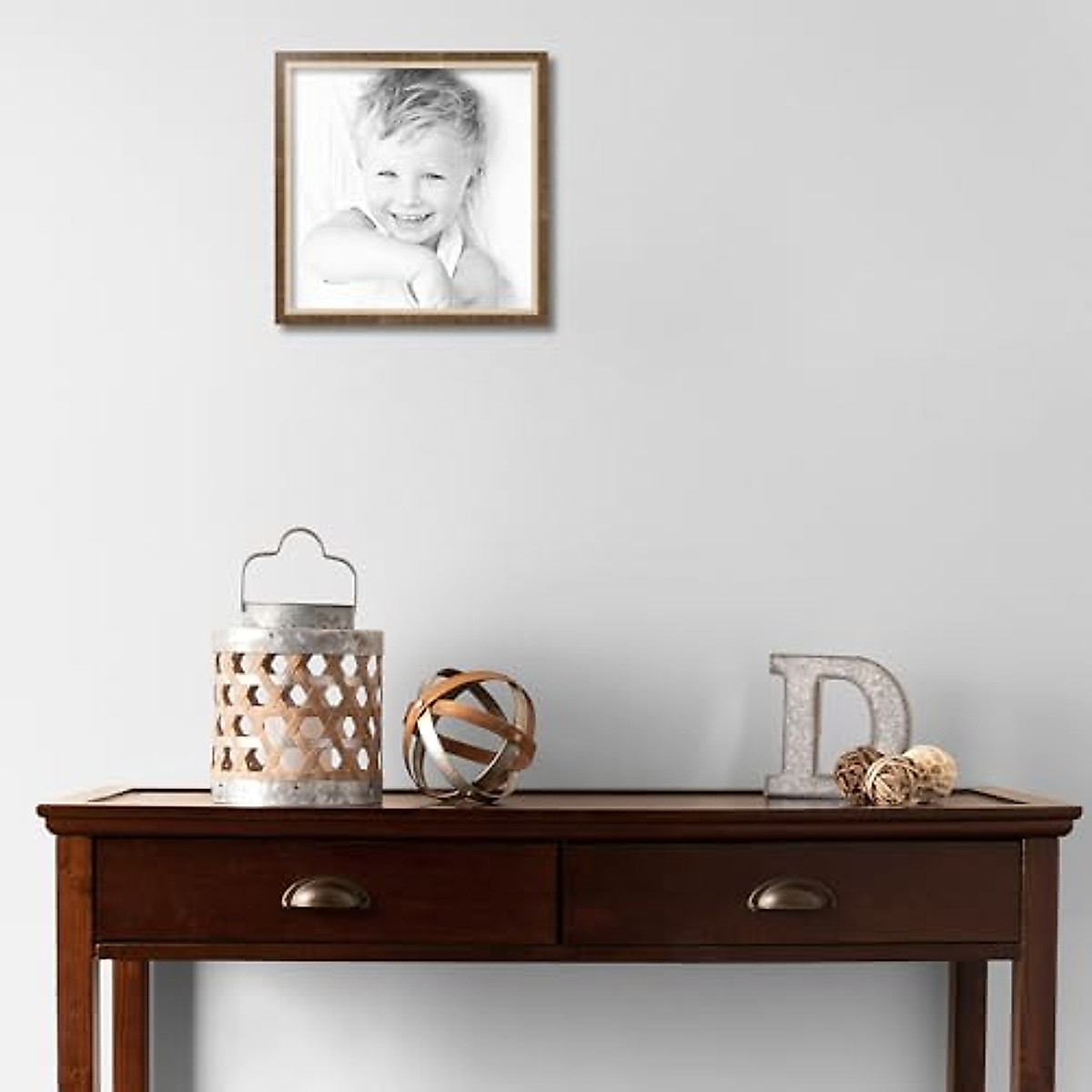 ArtToFrames 14x14 Inch Multi Picture Frame, This 0.94 Inch Custom Wood Poster Frame is Other - Comes with Foam Backing 3/16 inch and Regular Glass (FBPLE398402-14x14)