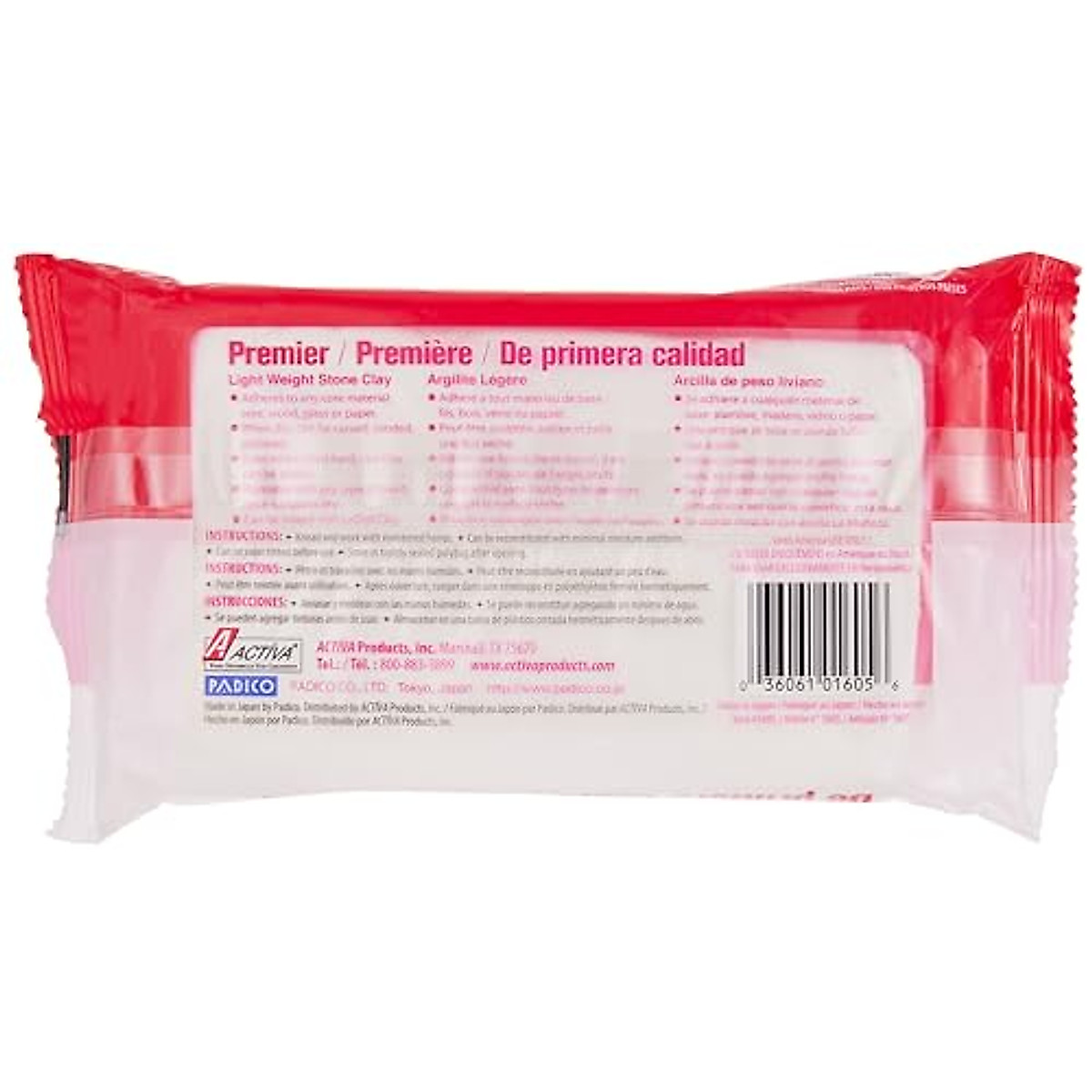 ACTIVA La Doll Premier Natural Air Dry Stone Clay 10.58 ounce (300g)