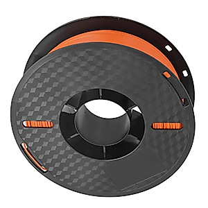 3D Printer Consumable, 1kg PLA Filament Smokeless Anti Clogging for Printing(Orange)