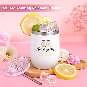 Gifts for Women,Birthday Gifts for Women Friendship,Spa Gifts Basket with Wine Tumbler,Gift Set for Women,Self Care Gift Idea for Mom,Her,Female Friend,Sister,Wife,Unique Gifts for Women