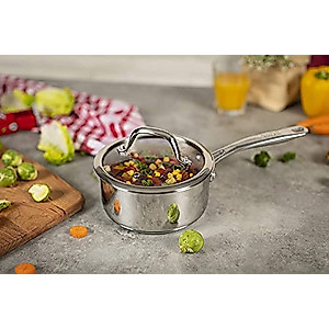 KUHN RIKON Allround 2-Piece Casserole Pot and Saucepan Set, Stainless Steel