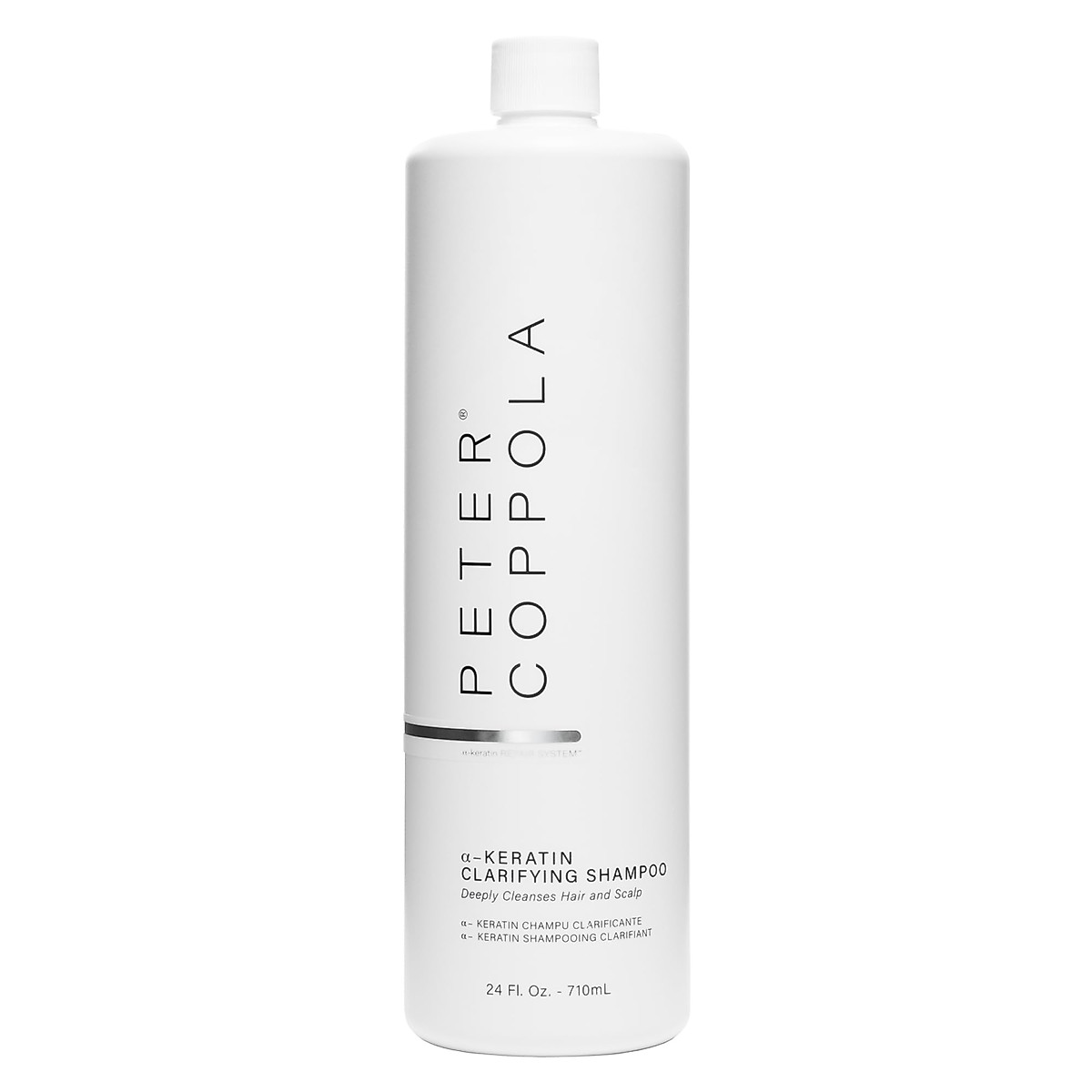 PETER COPPOLA a-Keratin Clarifying Shampoo - Gentle And Deep Cleansing Sulfate Free Shampoo Removes Build Up, Oils, And Excess Product From Hair And Scalp - Reduces Oily Hair (24 Fl Oz)