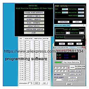 YTHEE DC Power Supply Variable Programmable Professional Laboratory DC Power Supply Adjustable 0-400V 0-1A Lab Bench Switching Power Source High Precision Bench Linear Power Supply