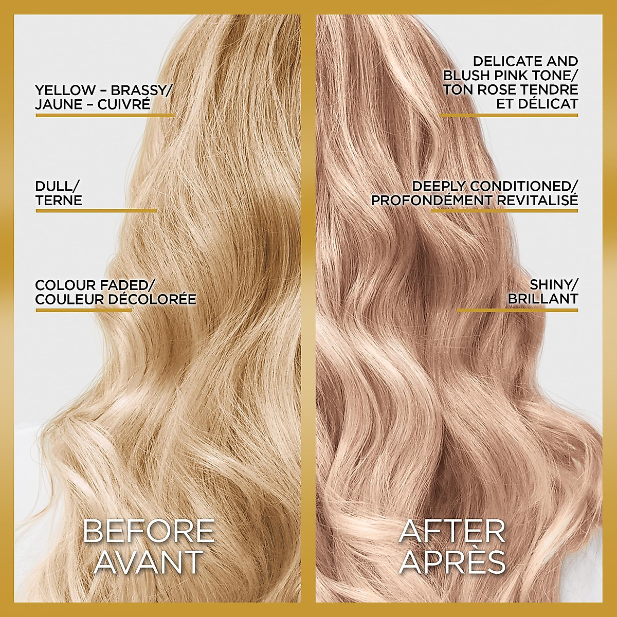 L'Oreal Paris Le Color Gloss One Step In-Shower Toning Hair Gloss, Neutralizes Brass, Conditions & Boosts Shine, Blush Blonde, 4 fl oz