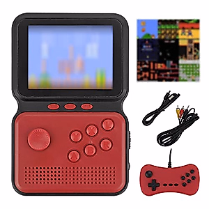 ReignSword Retro Handheld Rocker Game Console, Mini Arcade Machines Multiple Emulators Built-in Classical Games, Portable Handheld Video Games for Kids and Adult, Console Box Support TV Output (Red)