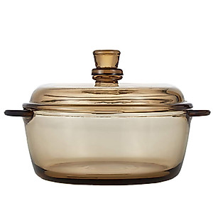 Hemoton 1pc Amphora Large Pho Bowls Ramen Noodle Pot Clear Cookware Stew Pots with Lids Restaurant Serving Bowl Fruit Bowl Baking Dish with Lid - Bowl Glass Salad Salt Toddler