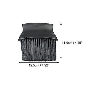 X AUTOHAUX 2pcs Car Interior Soft Hair Dust Removal Brush Car Cleaning Brush Dust Collectors for Car Dashboards Air Conditioning Vents Black