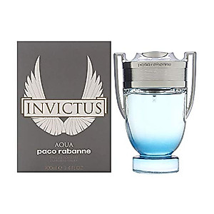 Paco Rabanne Invictus Aqua Eau de Toilette Spray, 3.4 Ounce