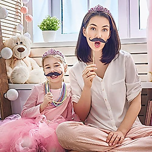 AOPRIE Purple Tiaras and Crowns for Women Girls Princess Crystal Crown with Combs Women's Headbands Bridal Wedding Prom Birthday Party Headbands for Women Pink Silver