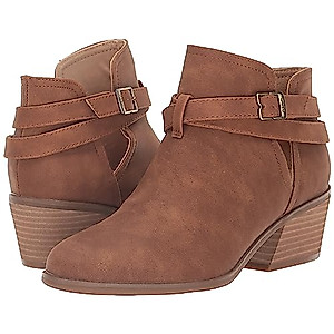 Dr. Scholl's Shoes Women's Literally Ankle Bootie Honey Brown Smooth 10 M