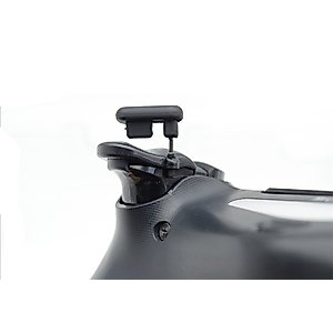 Ambertown L2 R2 Trigger Extenders Buttons with Dustproof Plug for Playstation 4 PS4 PS4 Slim Pro Controller Black