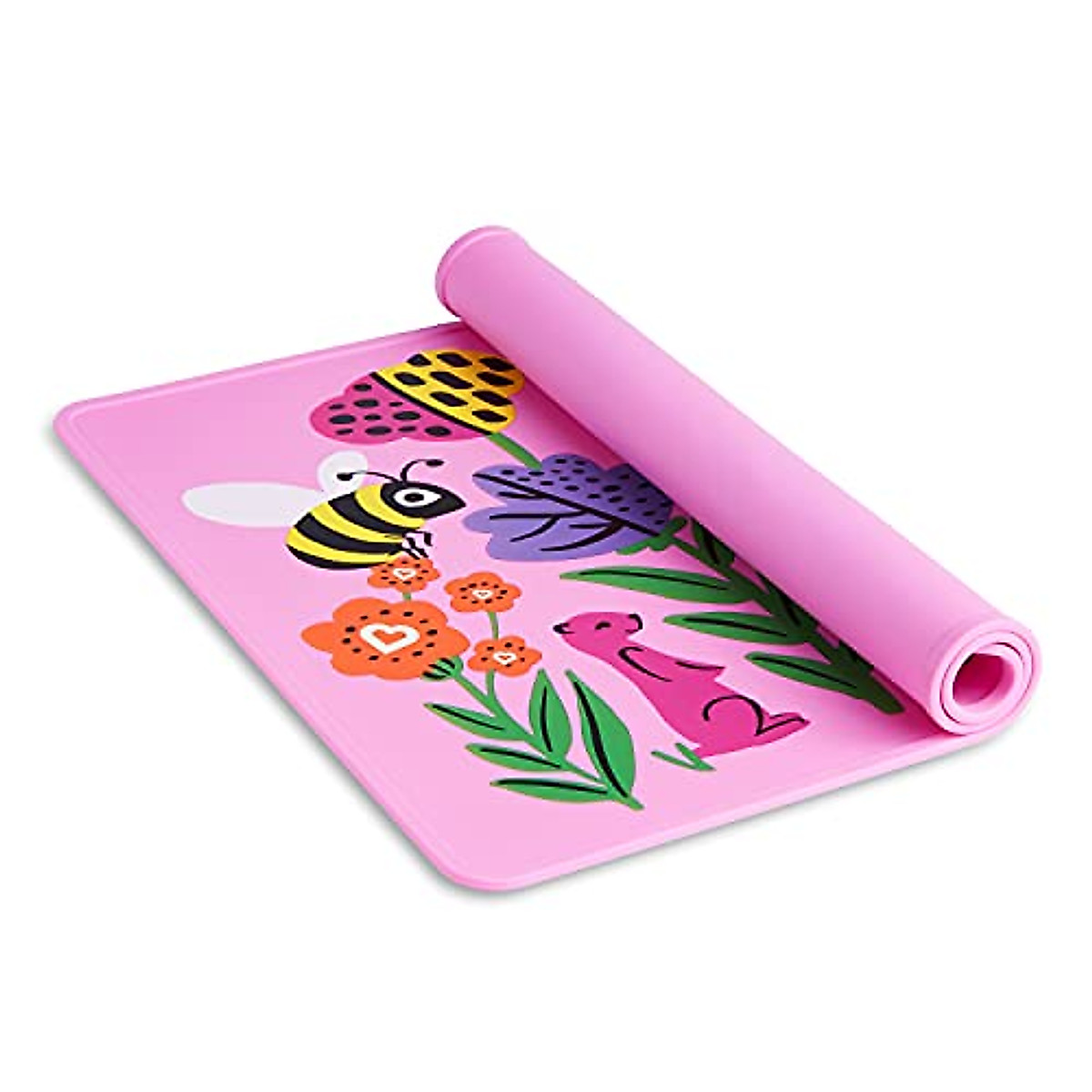 Munchkin® WildLove Reversible Silicone Placemat for Kids, 1pk, Bee