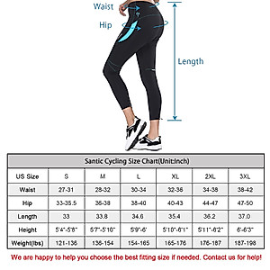 Santic Bike Pants Women's 4D Padded Bike Cycling Tights Biking Capris for Women Long Road Trousers Quick Dry Blue XL Parni