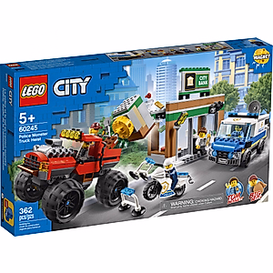 LEGO City Police Monster Truck Heist 60245 Police Toy, Cool Building Set for Kids (362 Pieces)