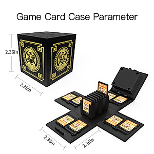 UFOPETIE Game Storage Box for Switch Game Card One Piece Games Cube up to 16 Games,Foldable Nintendo Switch Game Card Case Cube Nintendo Switch Game Storage Box