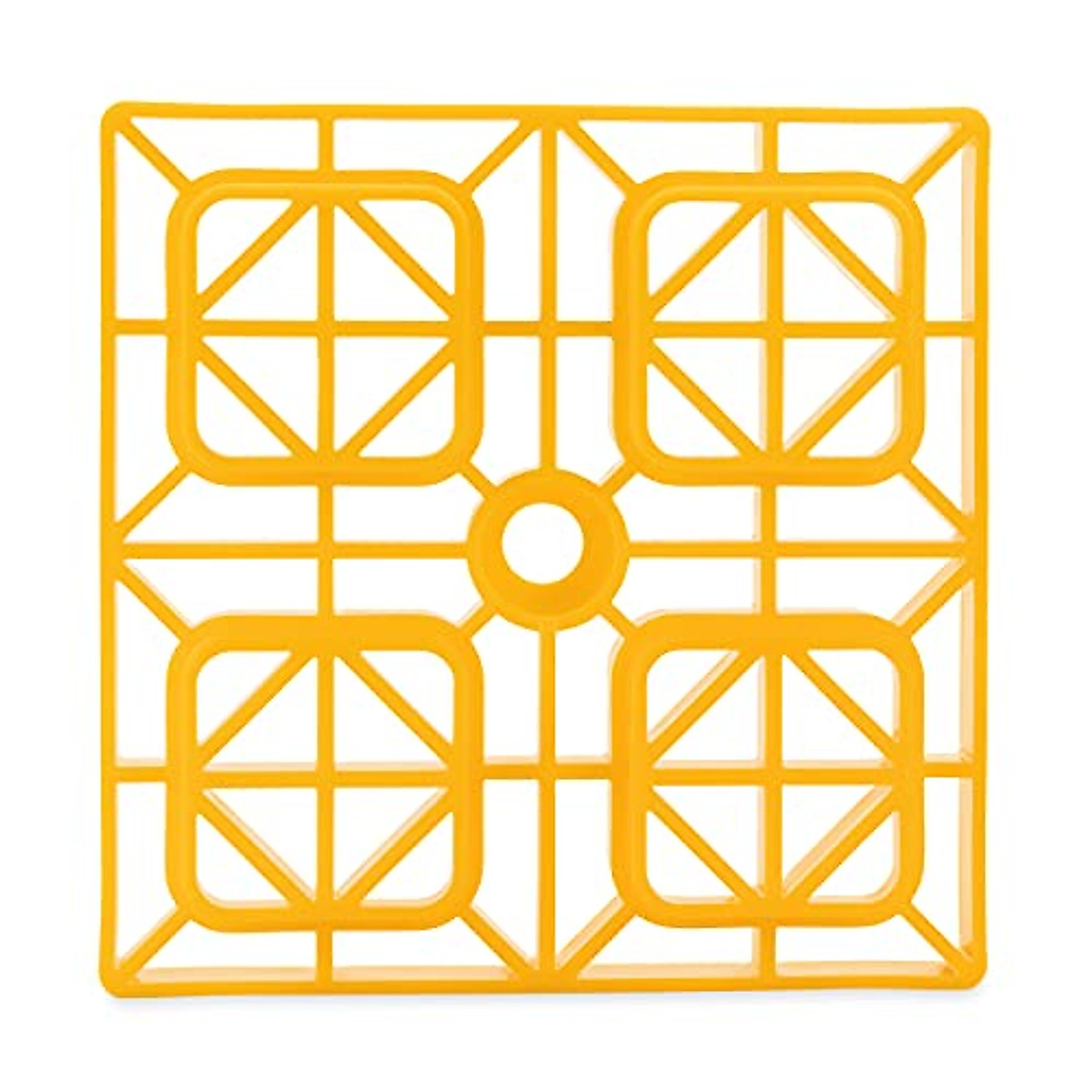 Camco 20' (39742) RhinoFLEX 20-Foot RV Sewer Hose Kit, Black, Brown & Heavy-Duty Leveling Blocks | Compatible with Single Wheels, Double Wheels, Hydraulic Jacks, Tongue Jacks | Yellow | 10-pack