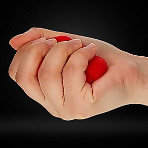 Skylety 20 Pieces Red Sponge Balls Soft Magic Sponge Balls Combo Close-Up Magic Street Classical Comedy Trick Props 1.4 Inch and 1.8 Inch Balls with Instructions