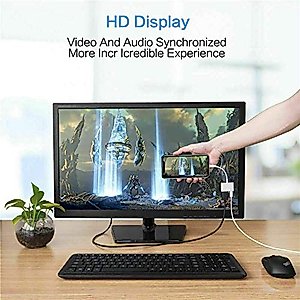 [Apple MFi Certified] Lightning to HDMI Adapter for iPhone 1080P HDMI Digital AV Adapter Sync Screen Connector with Charging Port Support for iPhone 11 XS XR X 8 7 iPad iPod on HD TV Monitor Projector
