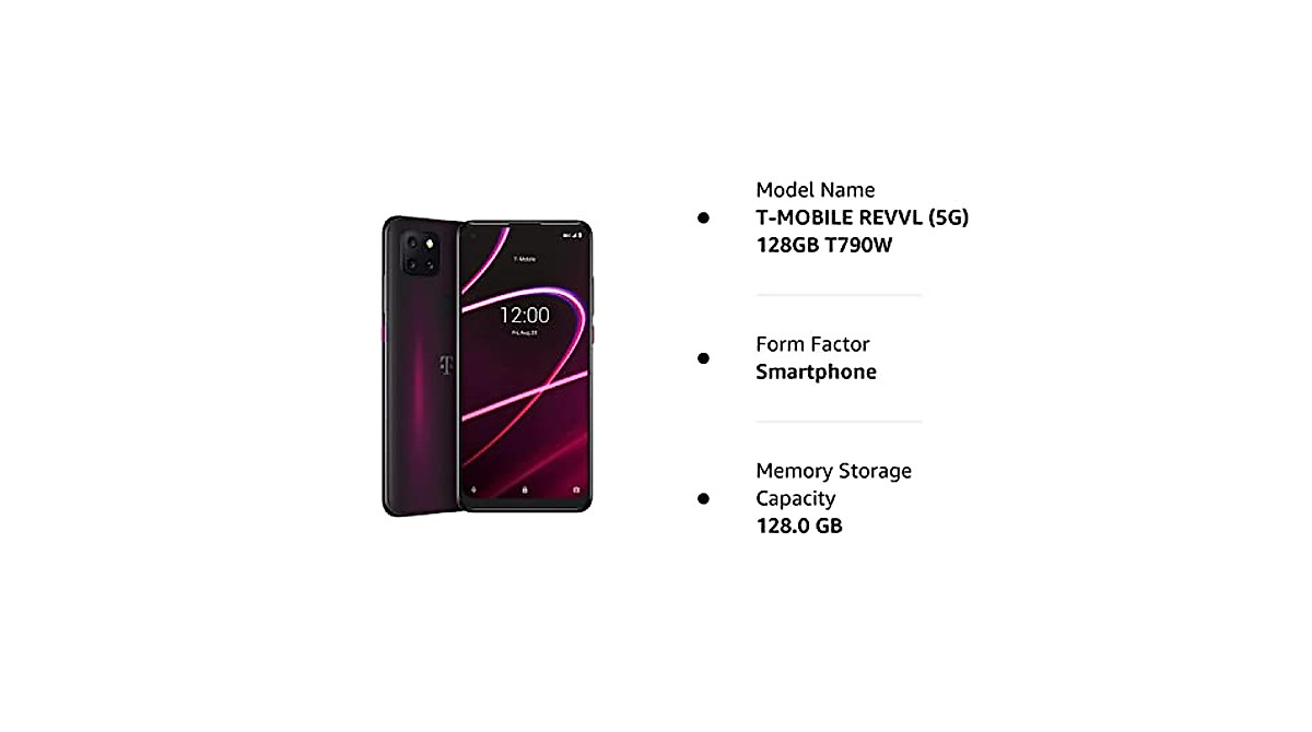 T-Mobile REVVL 5G Smartphone - 128GB, Renewed