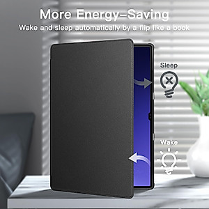 JETech Case for Samsung Galaxy Tab S10 Ultra/Tab S9 Ultra 14.6-Inch with S Pen Holder, Slim Folio Stand Protective Tablet Cover, Multi-Angle Viewing (Black)