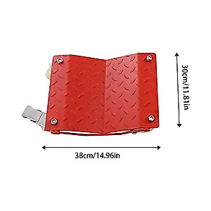 WOHAIPA Wheel Dolly Car Tire Stakes Set 4 Pack Red Heavy Duty 6800lbs Total Capacity 14x11inch for Tow or Vehicle Storage Furniture Movers