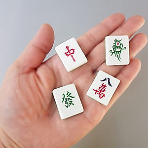 4 PCS Mahjong Fridge Magnet, Chinese Mini Mahjong Fridge Magnet Whiteboard Magnet Fridge Board Magnet