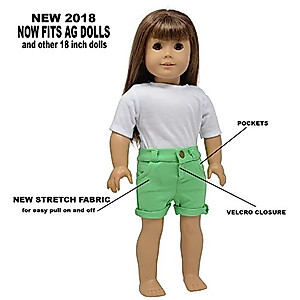 Set of 10 Short Doll Pants - Doll Shorts fits 18 inch Dolls