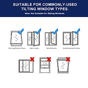 Tomato Man Portable Air Conditioner Window Seal Kit, Air Conditioner Window Ventilation Kit with 5.9" Air Conditioner Vent Hose for Air Conditioner Flush Windows (158IN)