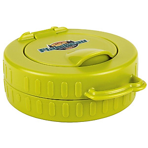 Flambeau Outdoors 6057BC Cricket Storage Puck, Portable Netted Cricket Fishing Bait Storage, Lime Green/Black Net