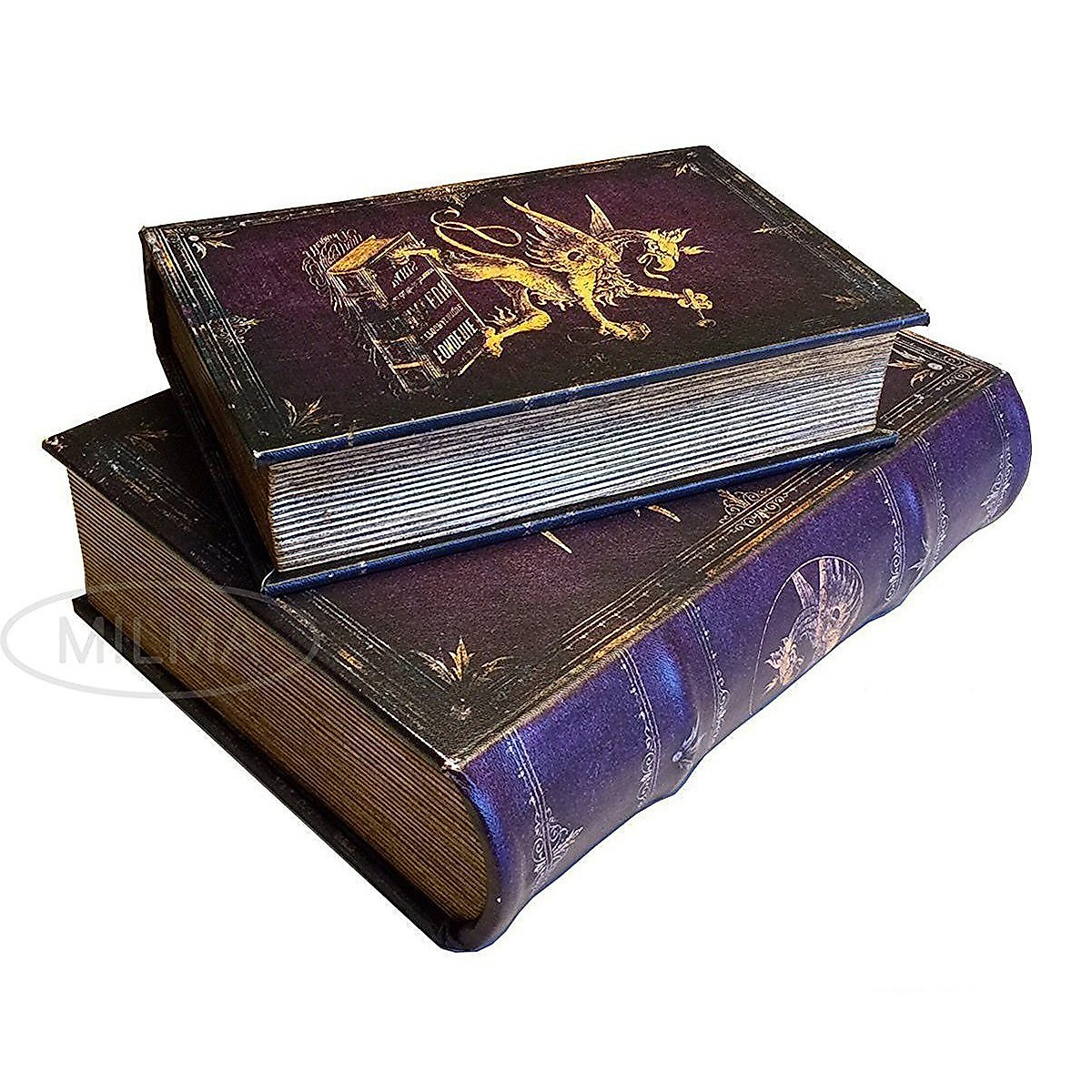 Royal Griffon Decorative Storage Book Boxes (Set (Includes Large and Small))