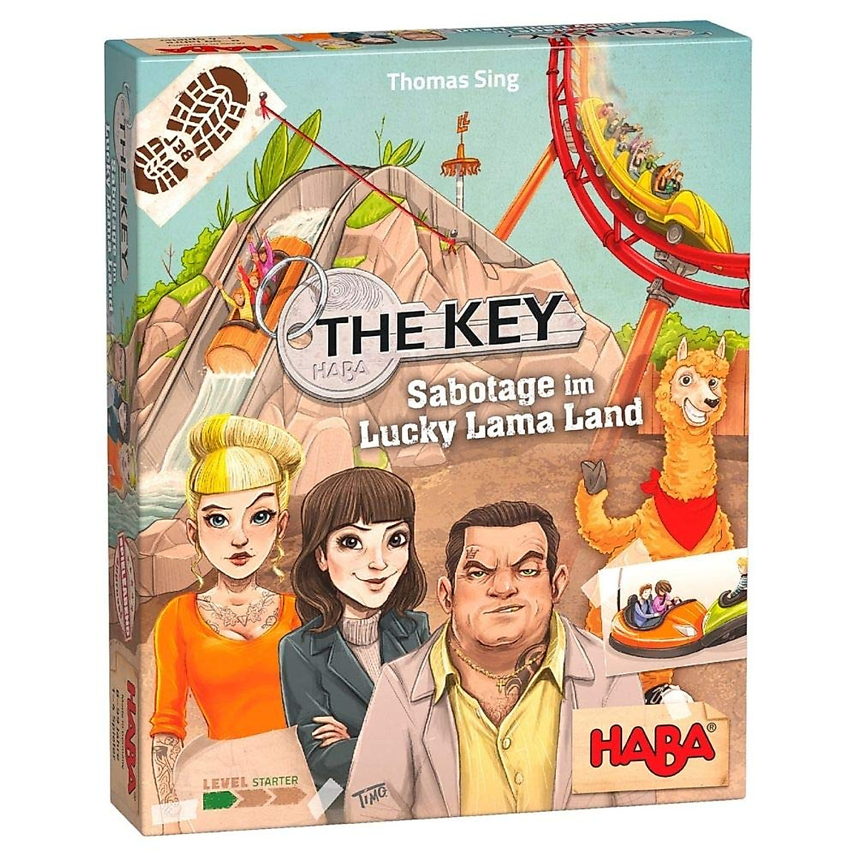 HABA The Key: Sabotage at Lucky Llama Land Simultaneous Deduction Game for Ages 8+