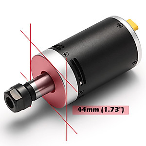 Genmitsu CNC Brushless Motor DC Spindle Kit 24V 12000rpm with Drive Board & Collet Holder Installed, Perfect for 3018 Series CNC Machine