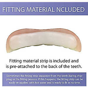 Professional Cosmetic Upper - New from Instant Smile! Hand Crafted Detail, Custom fit at Home! Works Best in Medium to Large Sized Mouths.