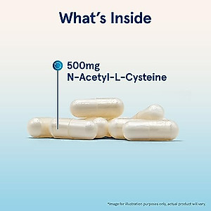 Jarrow Formulas N-A-C 500 Mg - Antioxidant Amino Acid Supplement – Supports Cellular Health & Liver Function - Precursor to Glutathione - Up to 60 Servings (Veggie Caps)