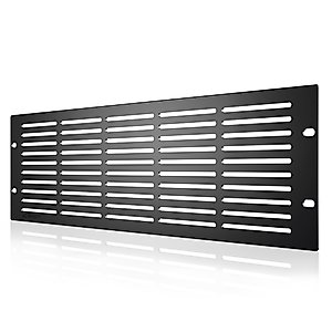 AC Infinity Rack Panel Accessory Vented 3U Space for 19" Rackmount, Heavy-Duty 3mm Gauge Steel, Black