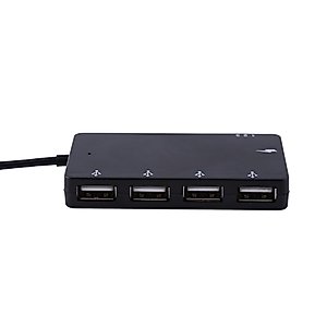 01 4 Port OTG Cable Adapter, 4 Port Micro USB Hub USB2.0 OTG Extension Adapter Charging Cable for Smartphone and Tablet Cable Converter 4 Port USB 2.0 Data Hub