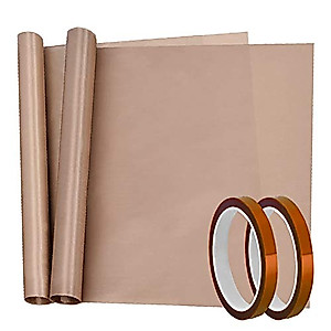 selizo Heat Tape High Temp Tape and Teflon Sheet for Vinyl Heat Press, Sublimation Heat Resistant
