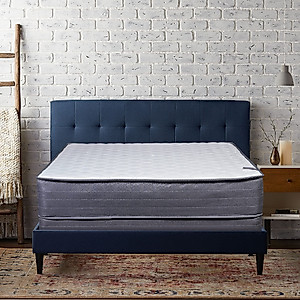 Greaton, 10-Inch Medium Plush Tight top Innerspring Mattress & 4" Wood Box Spring Set, Full XL
