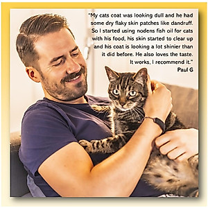 Fish Oil for Cats Natural Omega 3 Fish Oil Liquid for Pets - Cat Shedding Products, Cat Dandruff - Omega 3 Fish Oil for Cats Hairballs - Cat Health Supplies Omega 3 for Cat Vitamins and Supplements