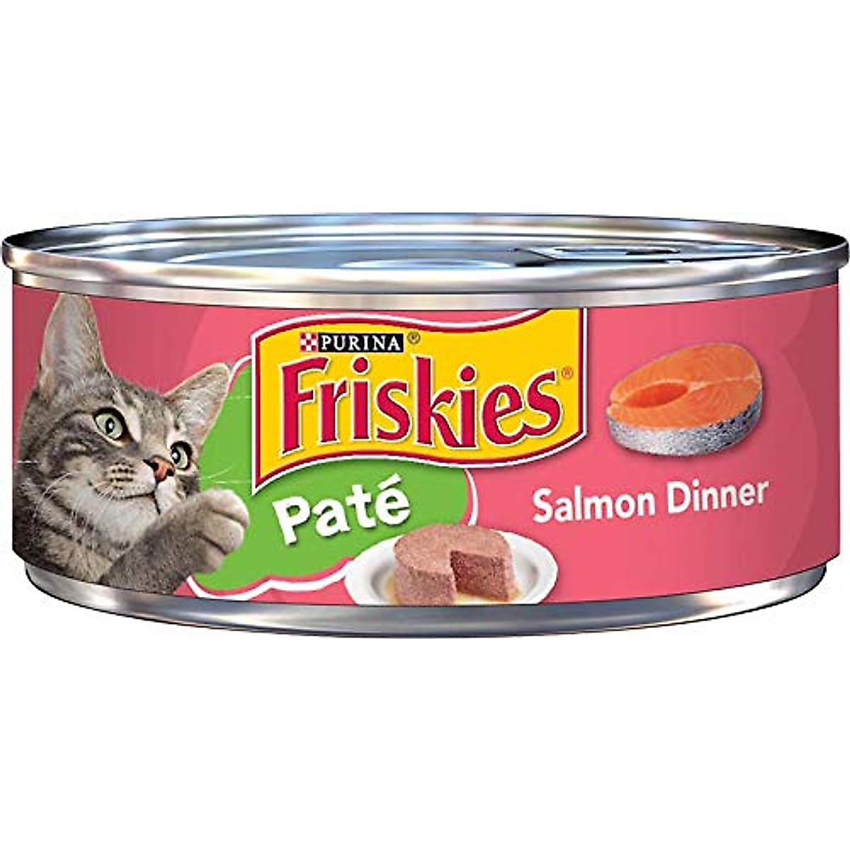 Purina Friskies Salmon Dinner Pate Wet Cat Food, 5.5 oz. Cans (Pack of 12)